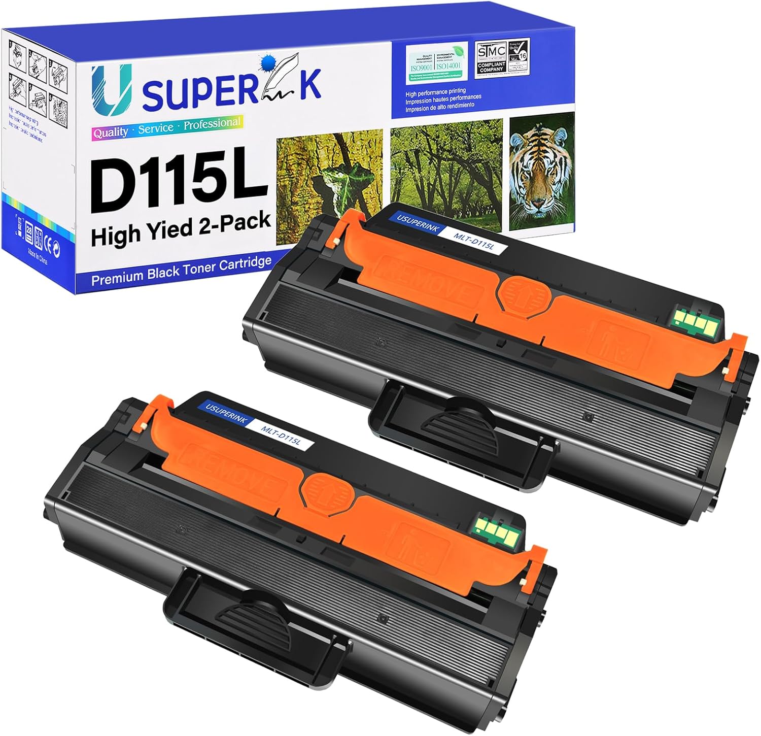 Amazon.com: SuperInk 2 Pack Premium High Yield Toner Cartridge Replacement Compatible for ...