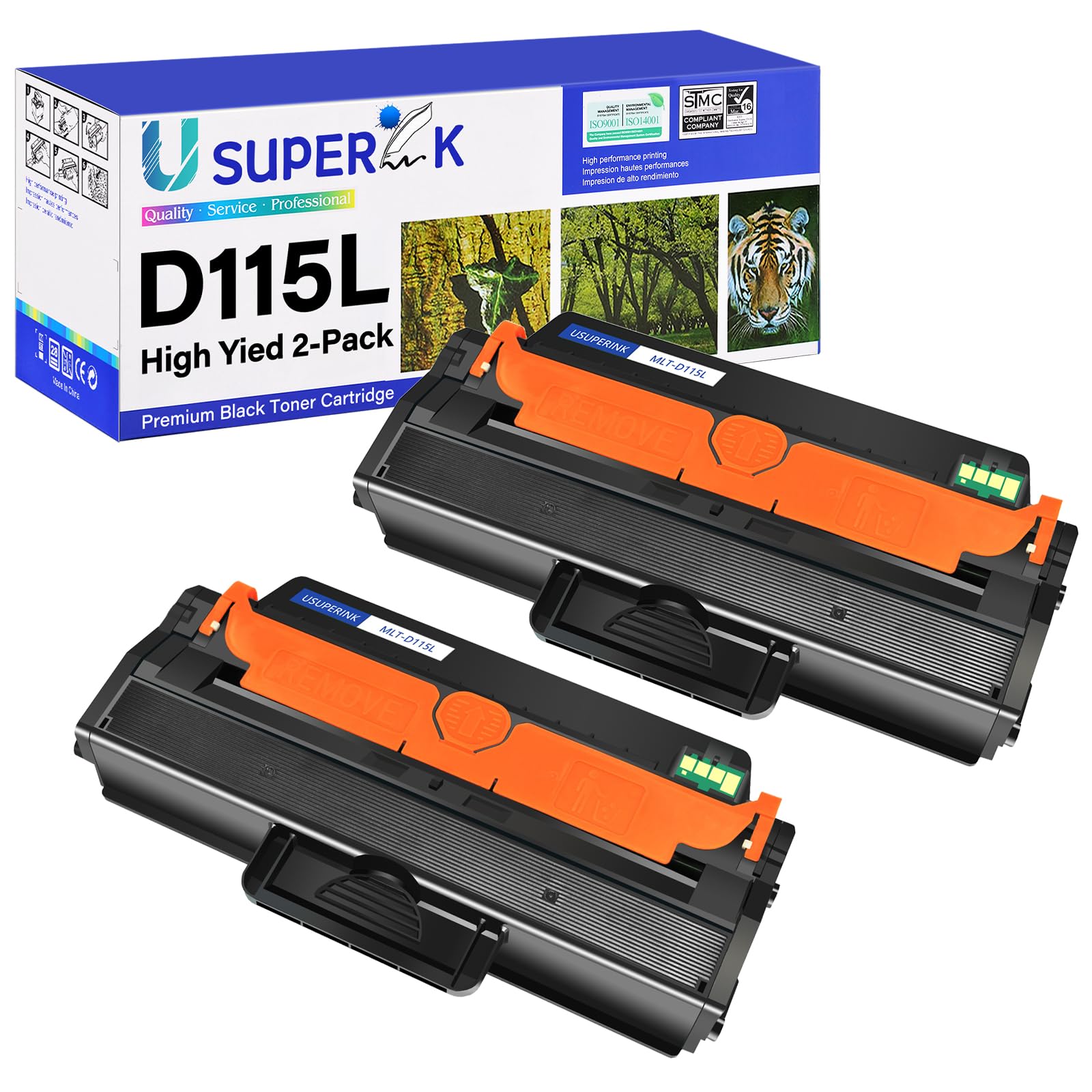 Amazon.com: SuperInk 2 Pack Premium High Yield Toner Cartridge ...