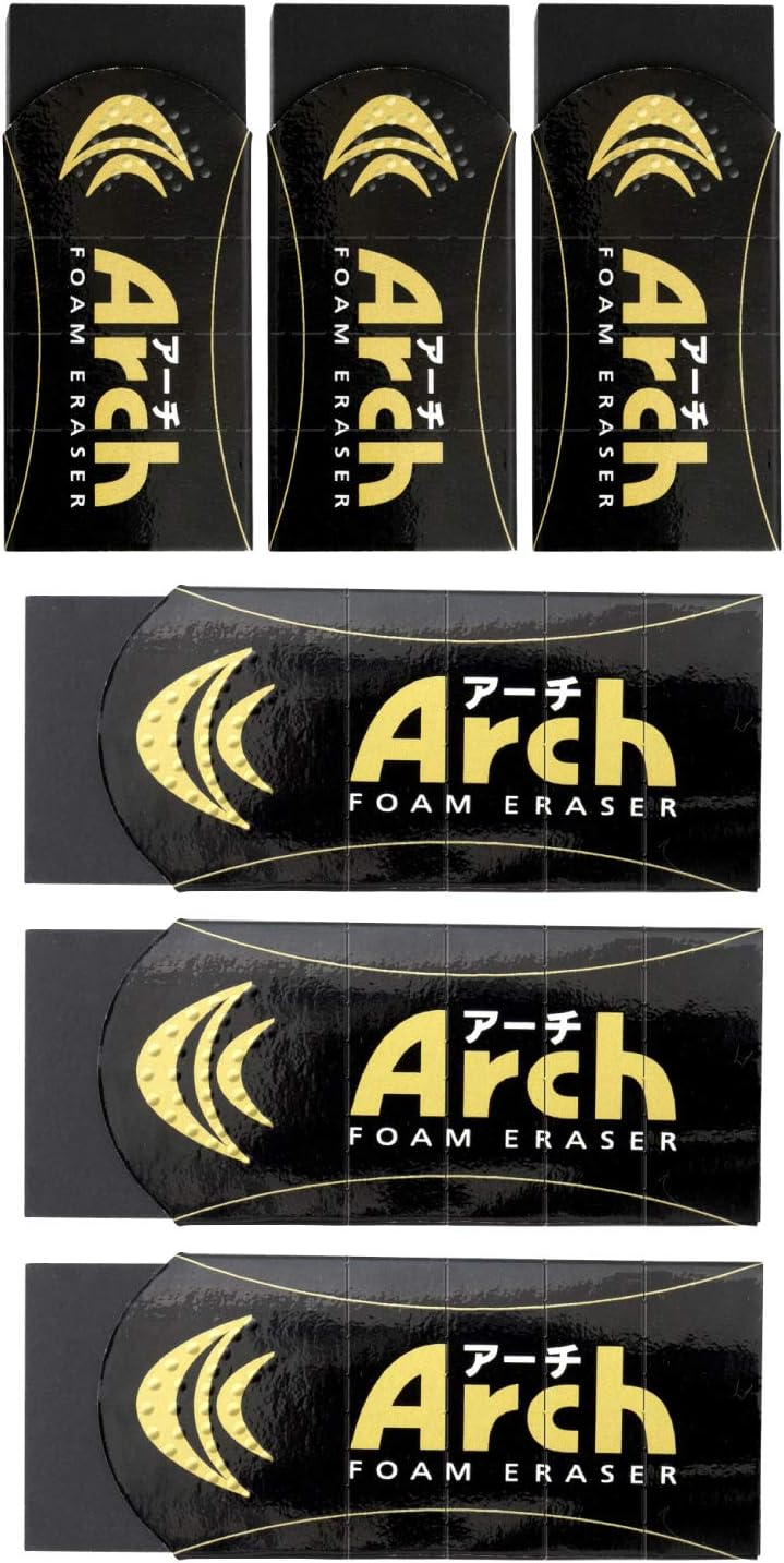 Amazon.com : Sakura Arch Evolutional Foam Erasers, 5-Pack, White (Japan ...