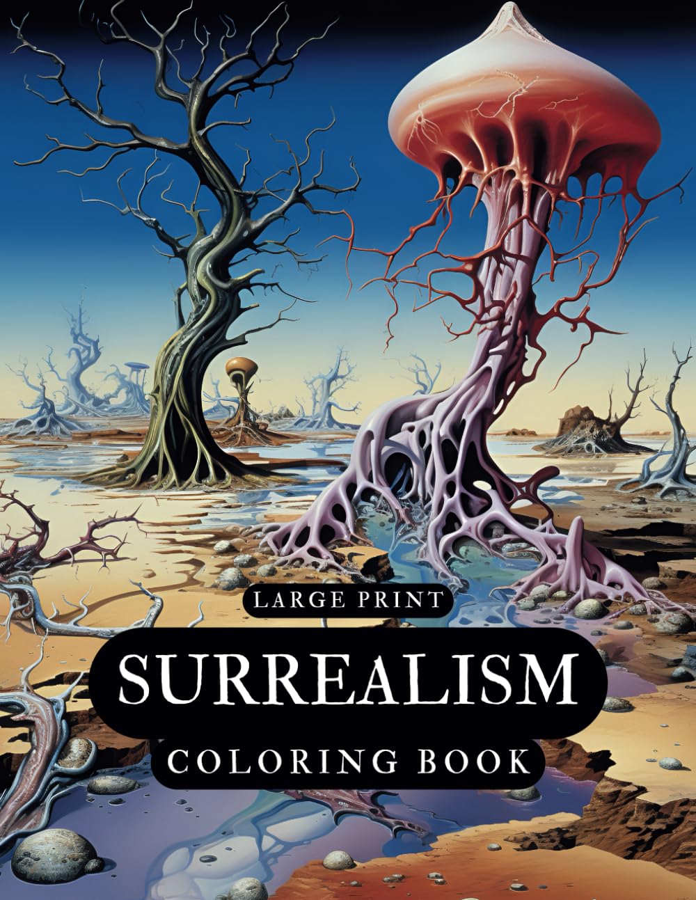 Large Print Surrealism Coloring Book: Magelanas, Kapitonas ...