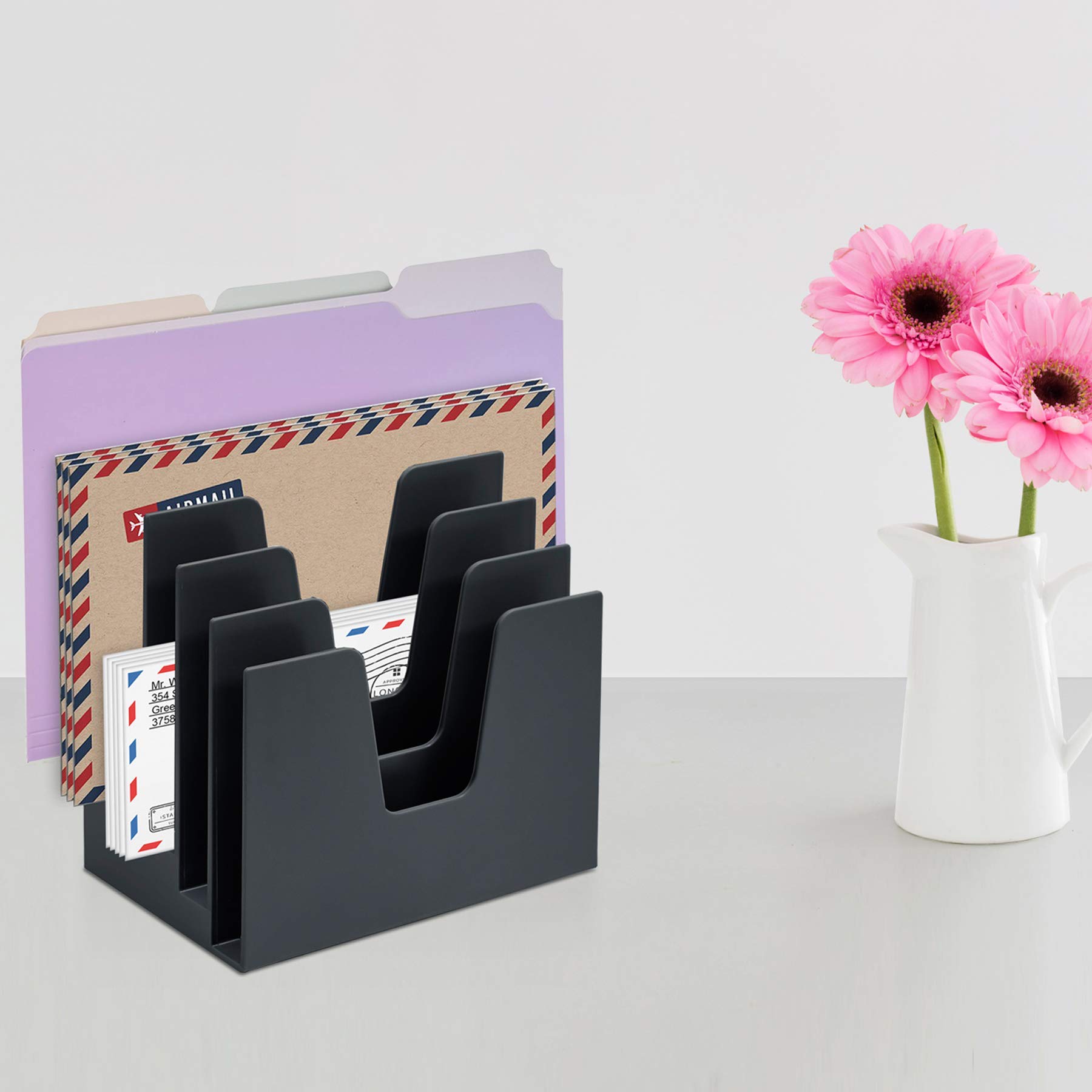 Snapklik.com : Acrimet Incline Desk File Sorter Step 5 Sections Heavy Duty