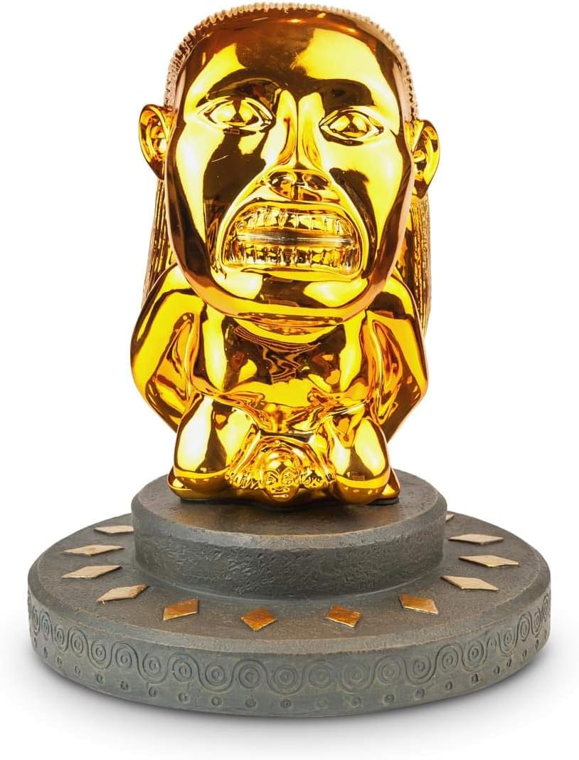 Indiana Jones Golden Fertility Idol Statue Display Base