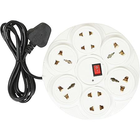 Buy Digiway 3 pin Multi Plug Point | Cordless Wall Socket Multi Outlet ...