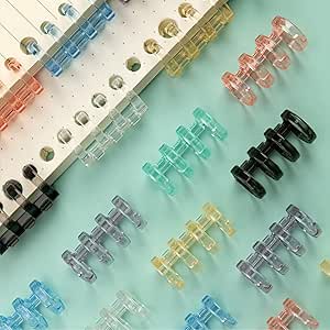 Amazon.com : 16pcs Binders Paper Book Clips,4-Hole Binder Ring ...
