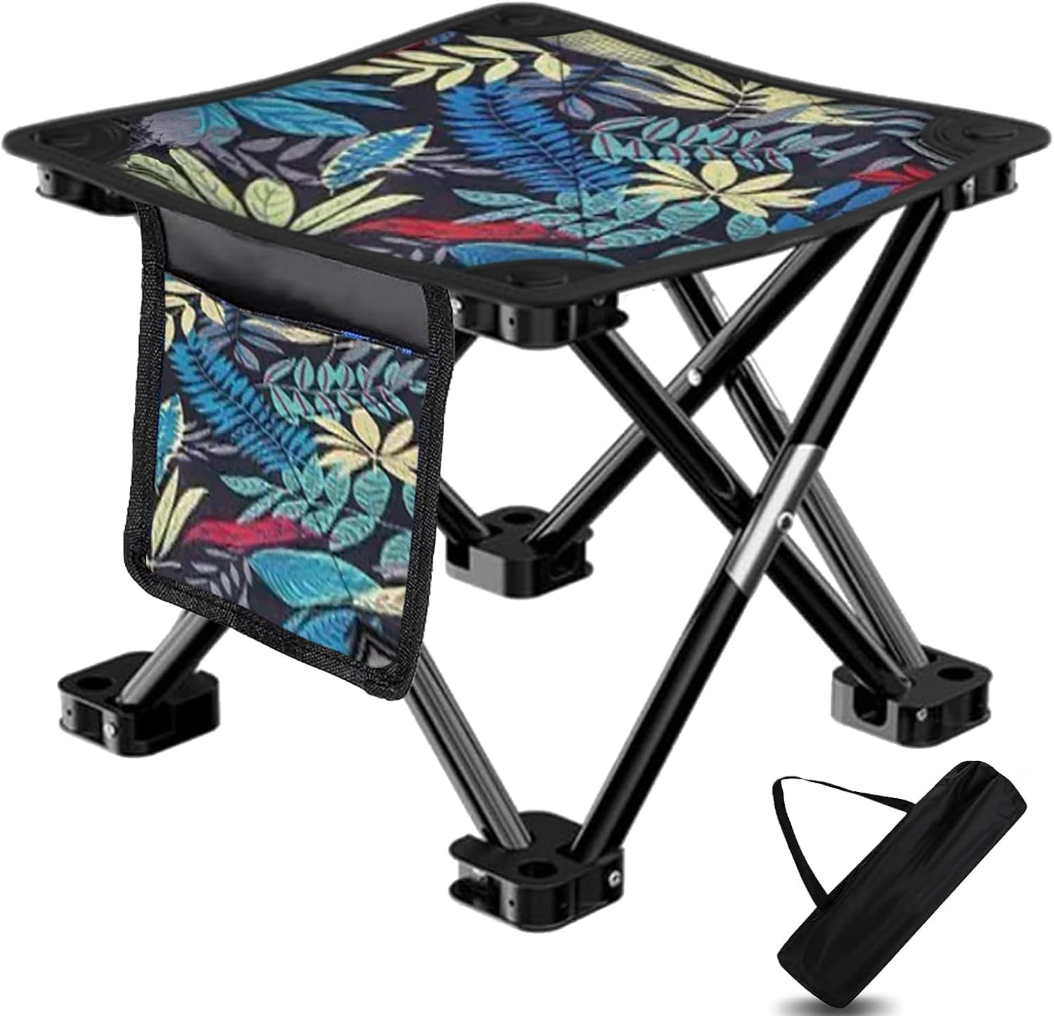 Amazon.com: RATIYCNEL Portable Camping Stool with Side Pocket Camping ...