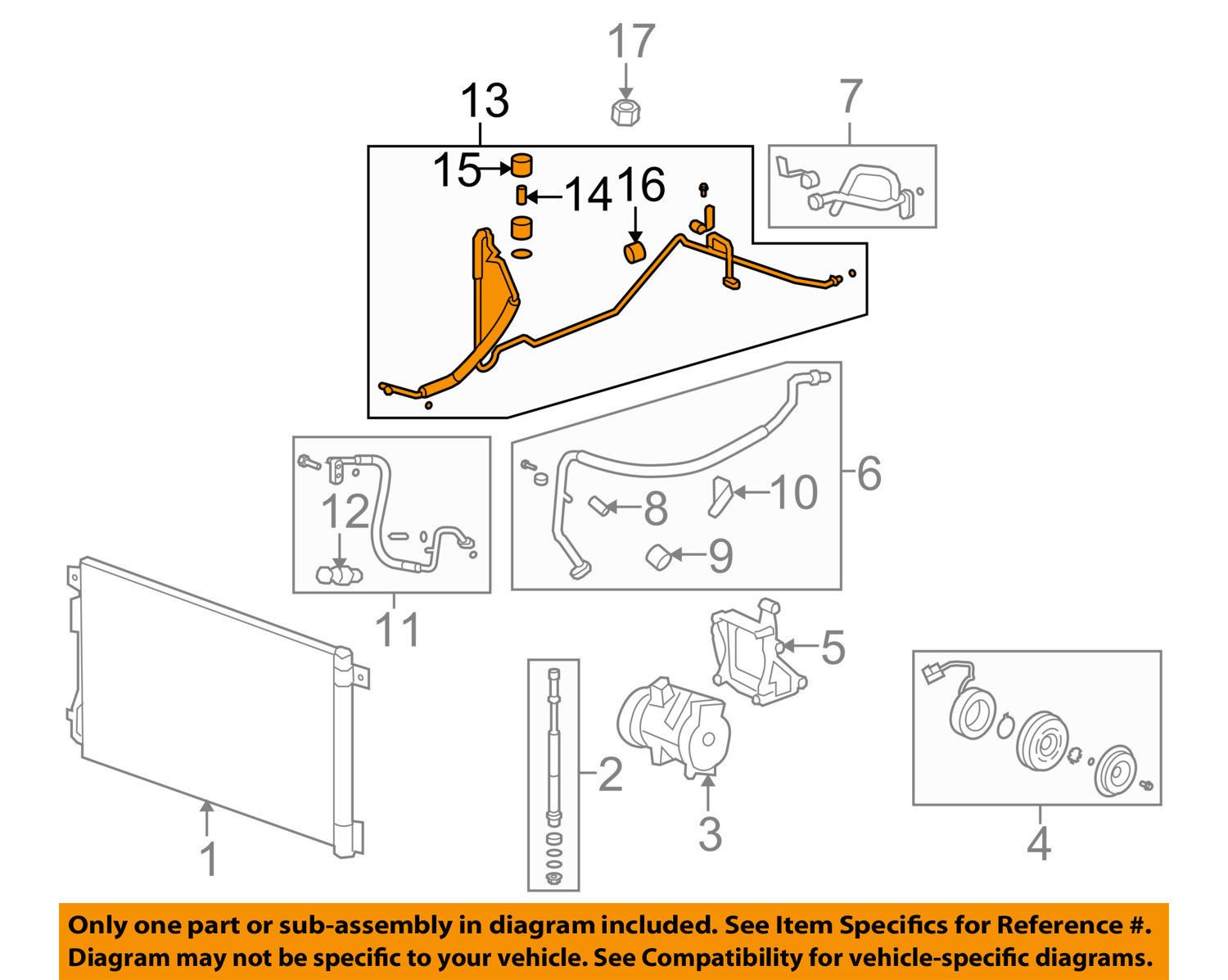 Amazon.com: General Motors 22875372, A/C Refrigerant Liquid Hose ...