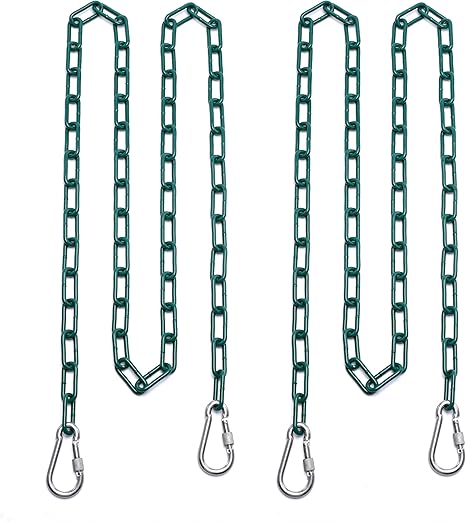 Amazon.com: 2 Swing Chains Heavy Duty (83") Fully Plastic Coated with 4 ...