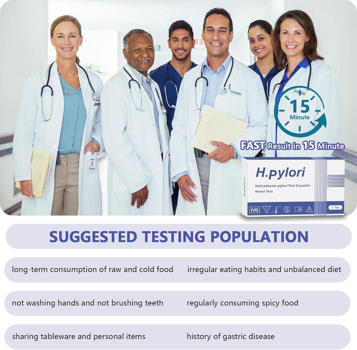 H. Pylori – Kit de prueba casera Helicobacter Pylori – Rápido y preciso ...