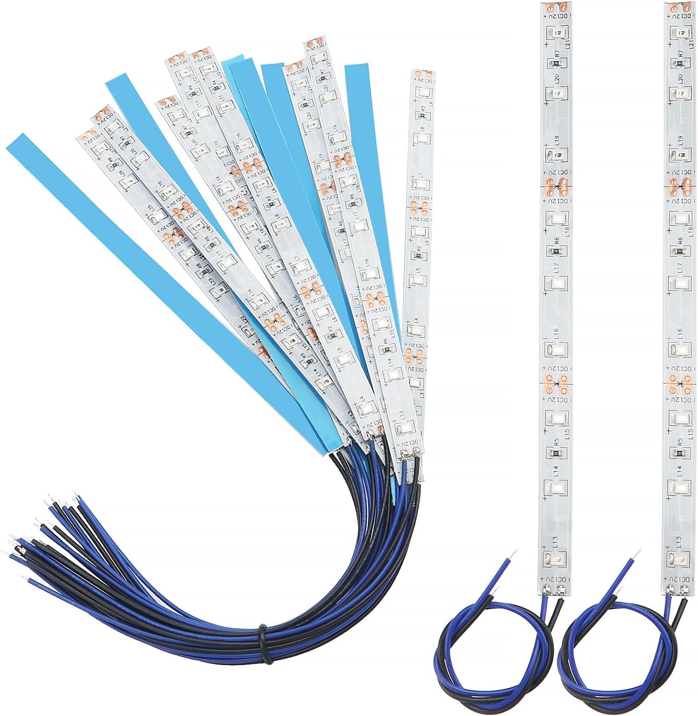 YIXISI 15 PCS 150mm Prewired Strip LED, 12V - 18V LED Strip Light, 2335 ...