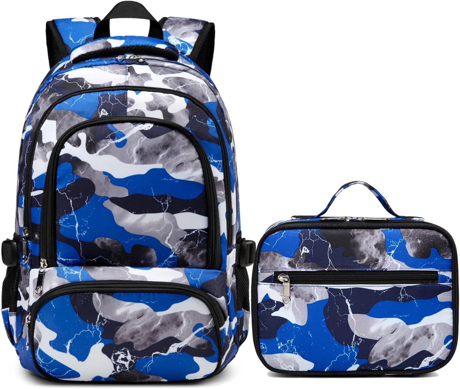 Amazon.com | BLUEFAIRY Boys Backpack with Lunch Box for Kids Elementary ...