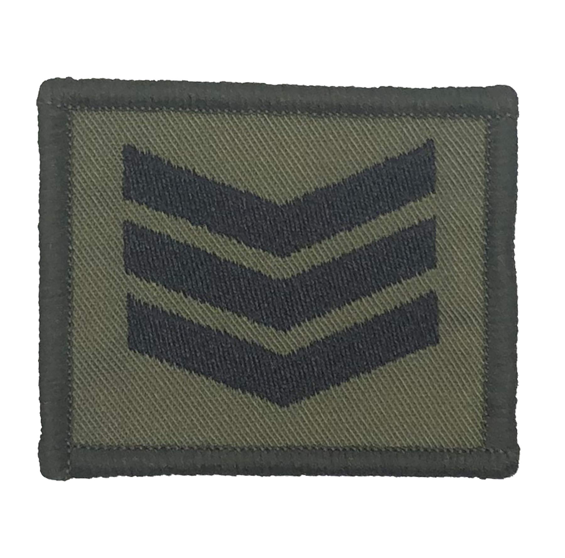 Sergeant Olive Green Rank Patch Commando Style All Ranks 5cm ...