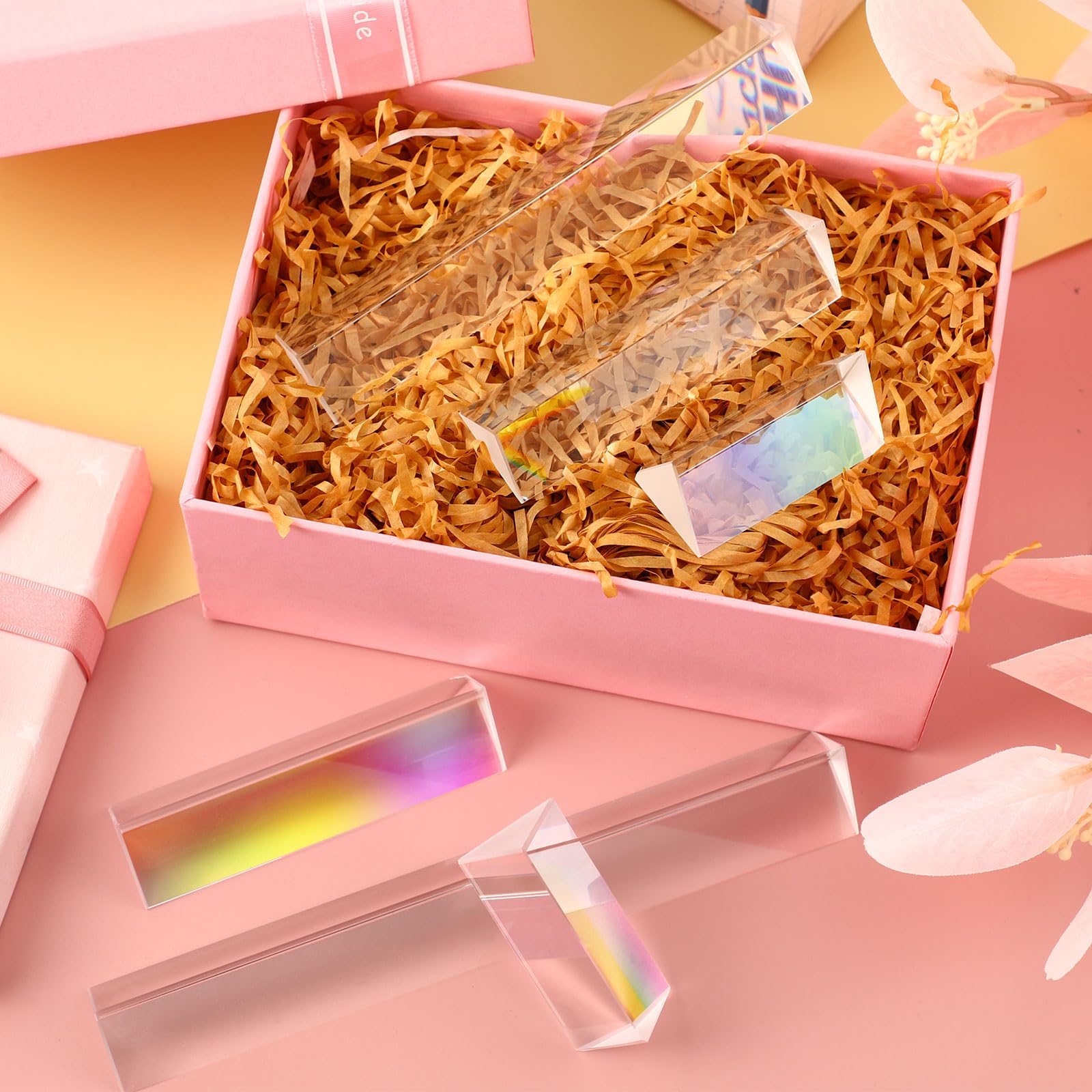 Snapklik.com : Kanayu 12 Pack Clear Triangular Prism Optical Glass ...