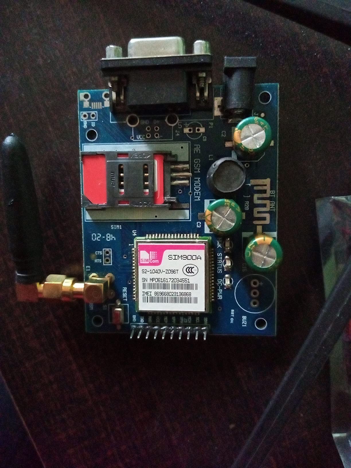 UNIVERSAL SIM900A_GSM_MODEM Sim900A Gsm Modem Module with Sma Antenna ...