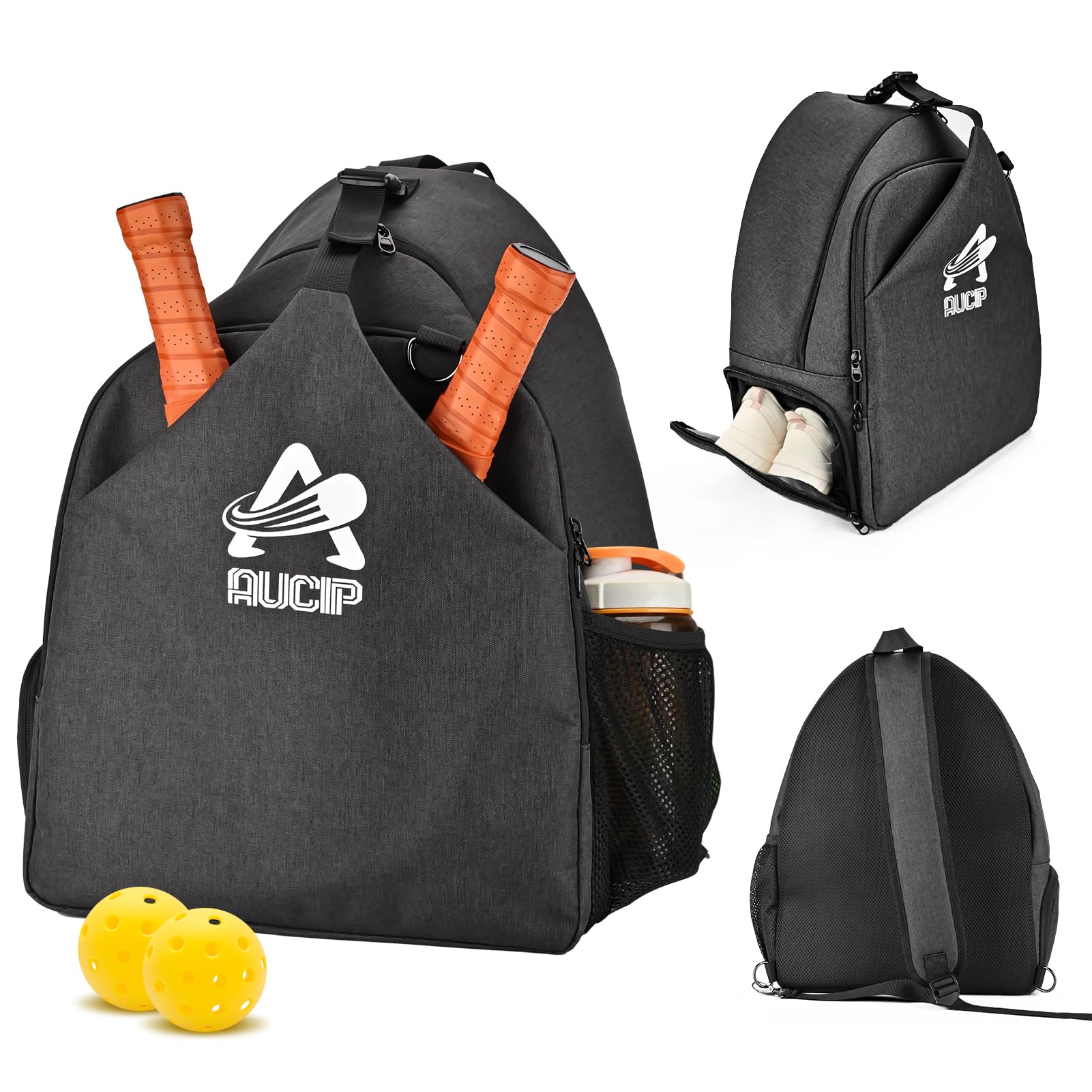 Amazon.com : AUCIP Sports Pickleball Bag, Crossbody Pickleball Backpack ...