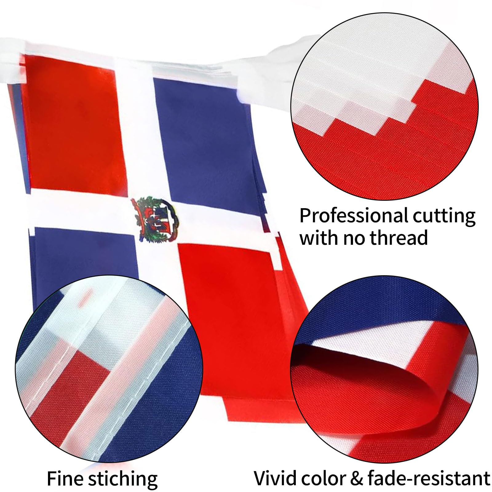 Snapklik.com : Dominica Flag Dominican Flag, Small String Dominica ...
