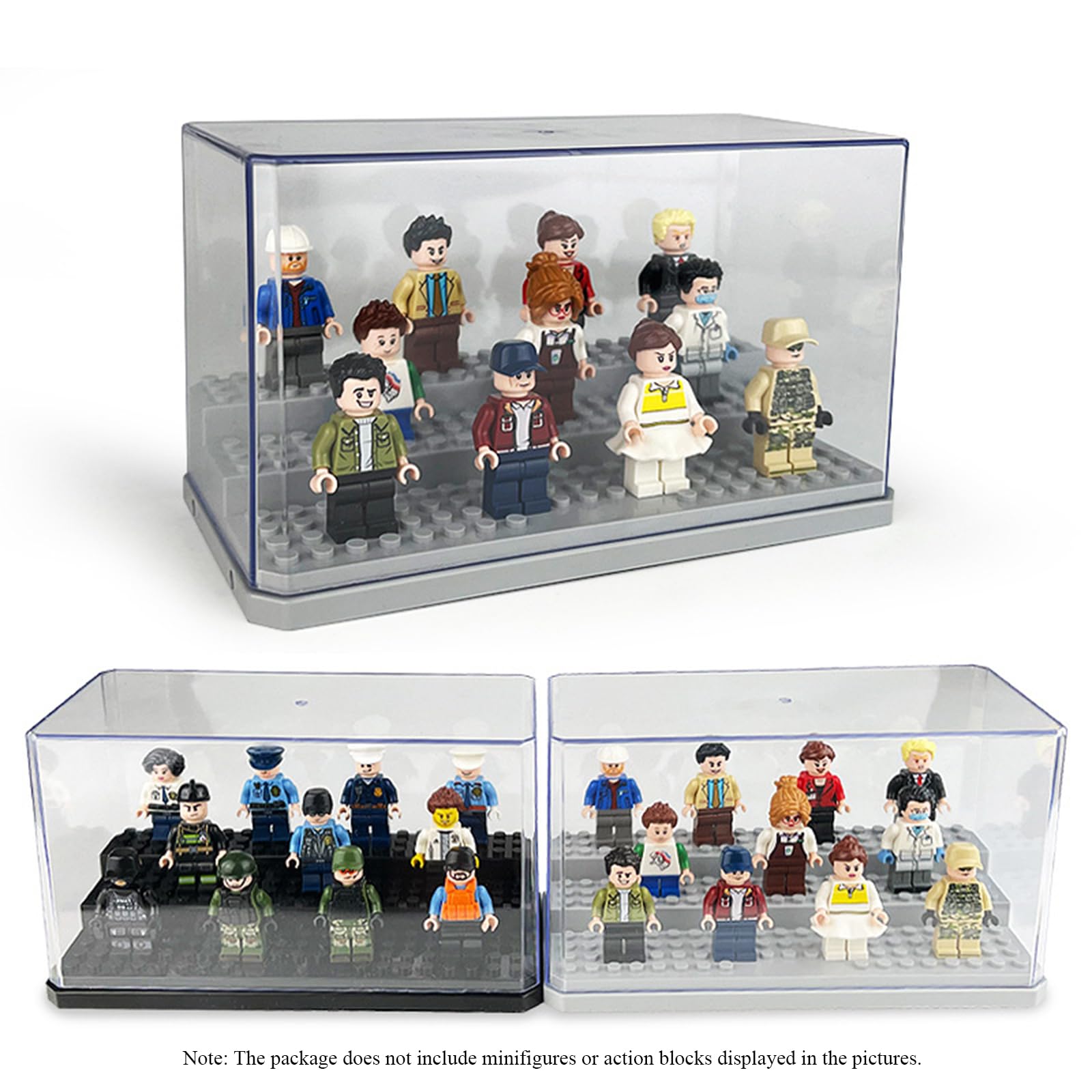 Snapklik.com : Acrylic Minifigure Display Case Stackable Action Figures ...