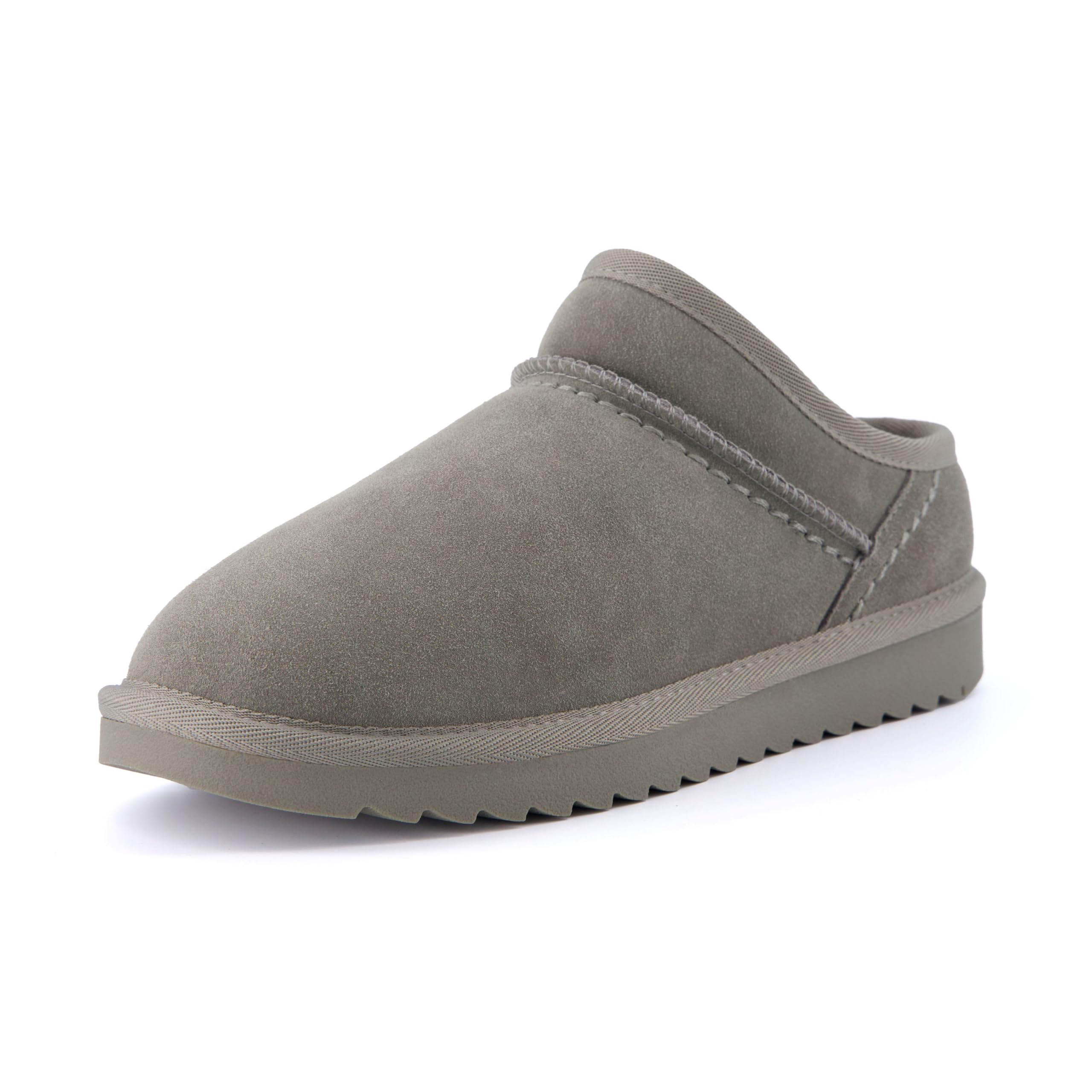Snapklik.com : CUSHIONAIRE Womens Hilo Genuine Suede Cozy Mule +Memory Foam