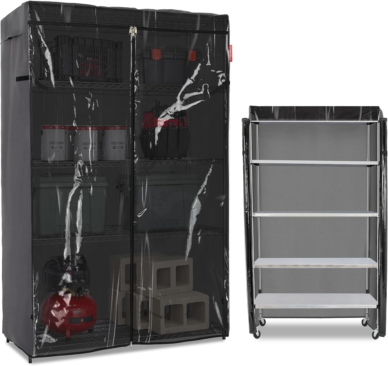 Amazon.com : Porch Shield Storage Shelf Cover for Wire Rack - Dustproof ...