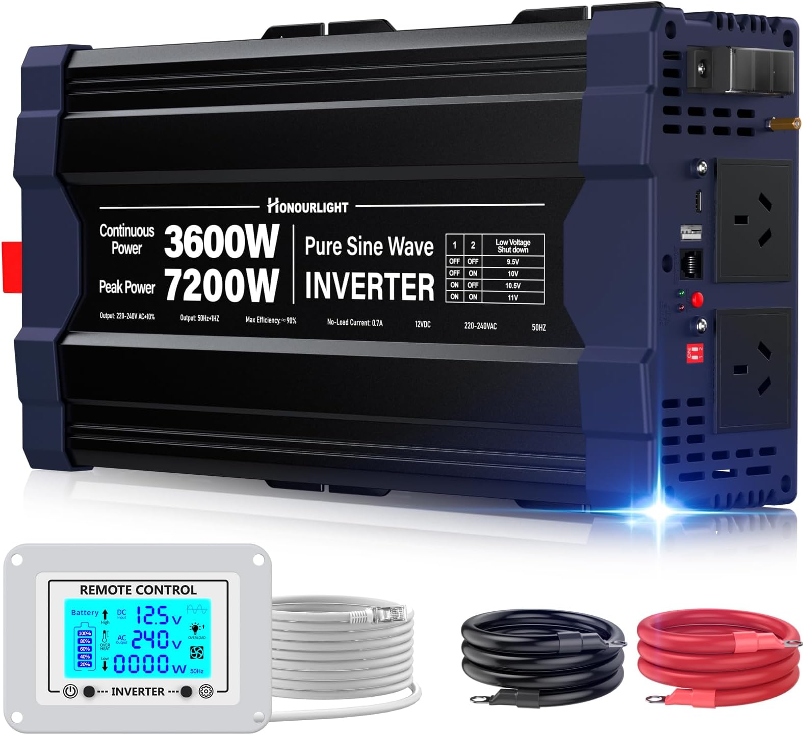 Amazon.com: OLTEANP New Upgraded 4000 Watts Pure Sine Wave Inverter ...