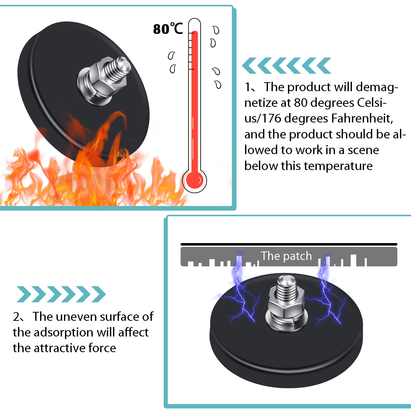 Snapklik.com : Flutesan Neodymium Magnet Rubber Coated Mounting Small ...