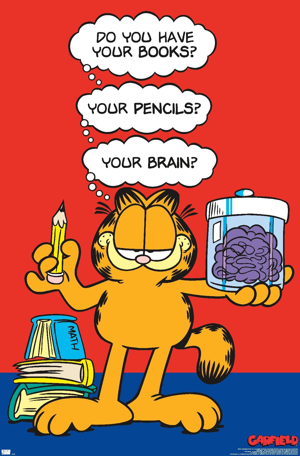 Amazon.com: Trends International Garfield - Brain Wall Poster, 22.37" x ...