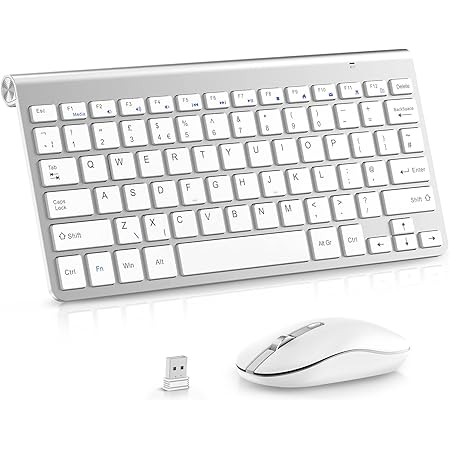 Mini Wireless Keyboard and Mouse, PINKCAT 2.4G Ultra-Thin Keyboard and ...