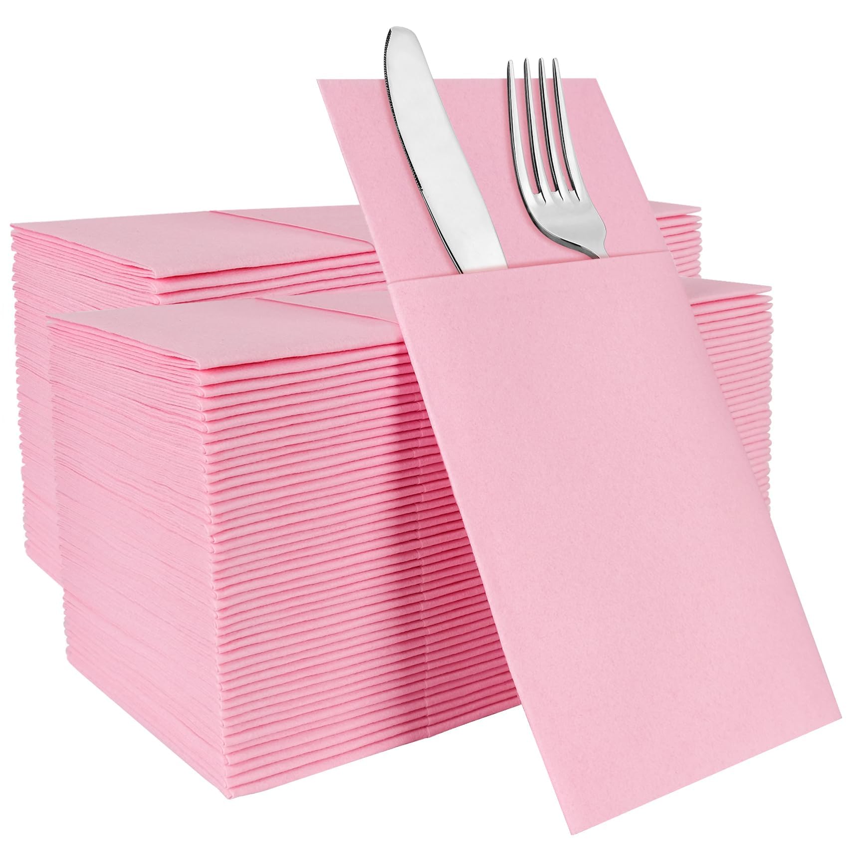 Amazon.com: IYLLLWLY Pink Paper Napkins Disposable, Dinner Napkins with ...