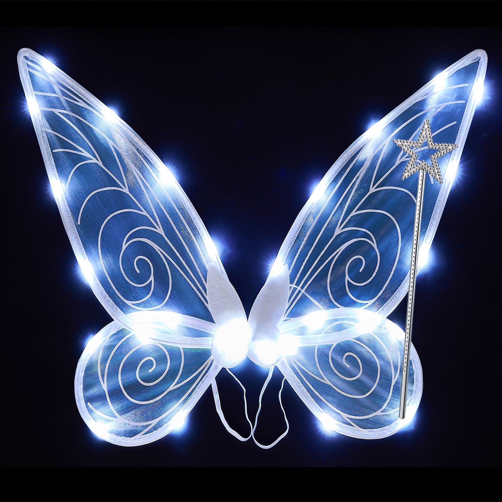 LABULADUO Fairy Wings for Girls Women- Fairy Costume Butterfly Wings ...