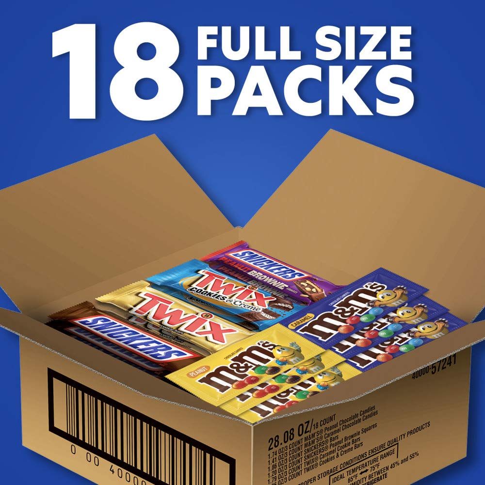 M&M'S Peanut & Caramel, SNICKERS Original & Peanut Brownie, TWIX ...