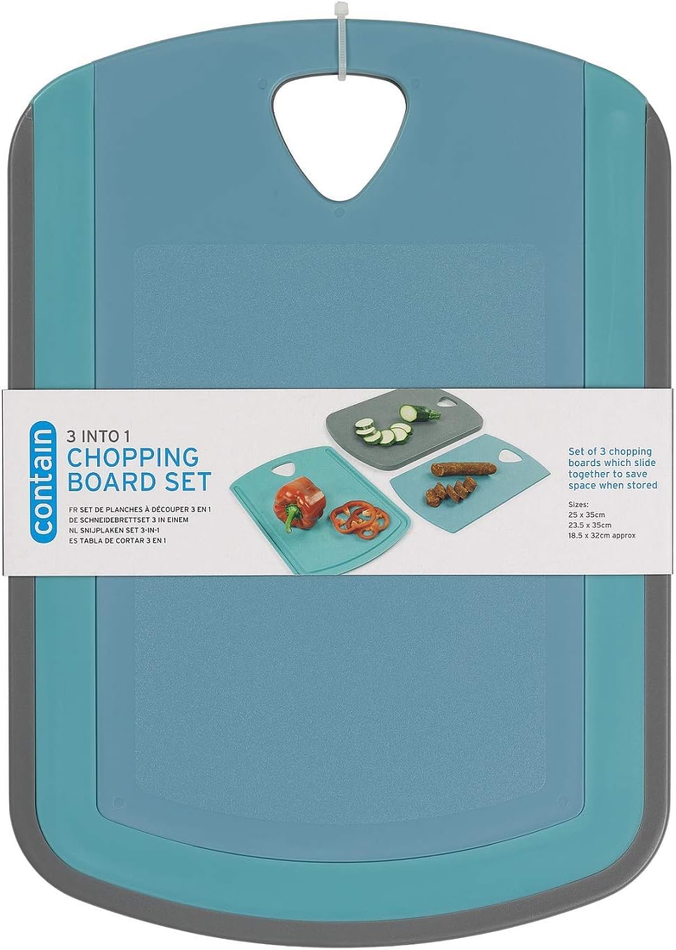 Chef Aid Contain Nesting Chopping Board Set : Amazon.co.uk: Sports ...