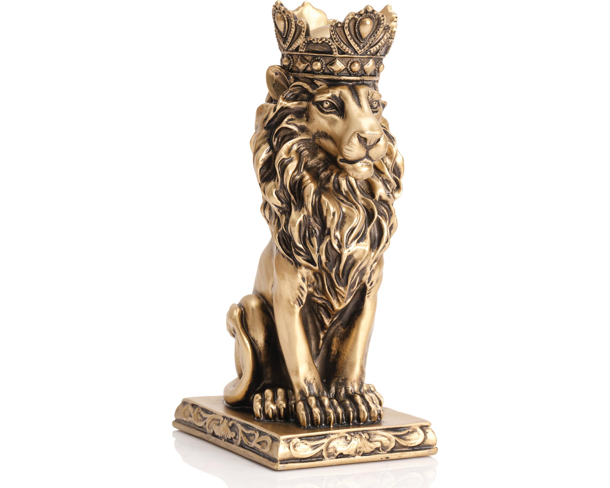Amazon.com: AMOIENSIS Lion Statue Decor 9 inch Resin, Cool Lion Stuff ...