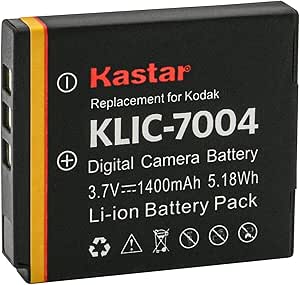 Amazon.com : Kastar 1-Pack Battery Replacement for Kodak KLIC-7004 K7004 Battery, Kodak K7700 ...