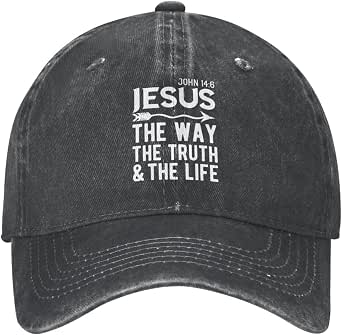 Generic Bible Verse Christian Worship Baseball Cap Women Jesus The Way ...