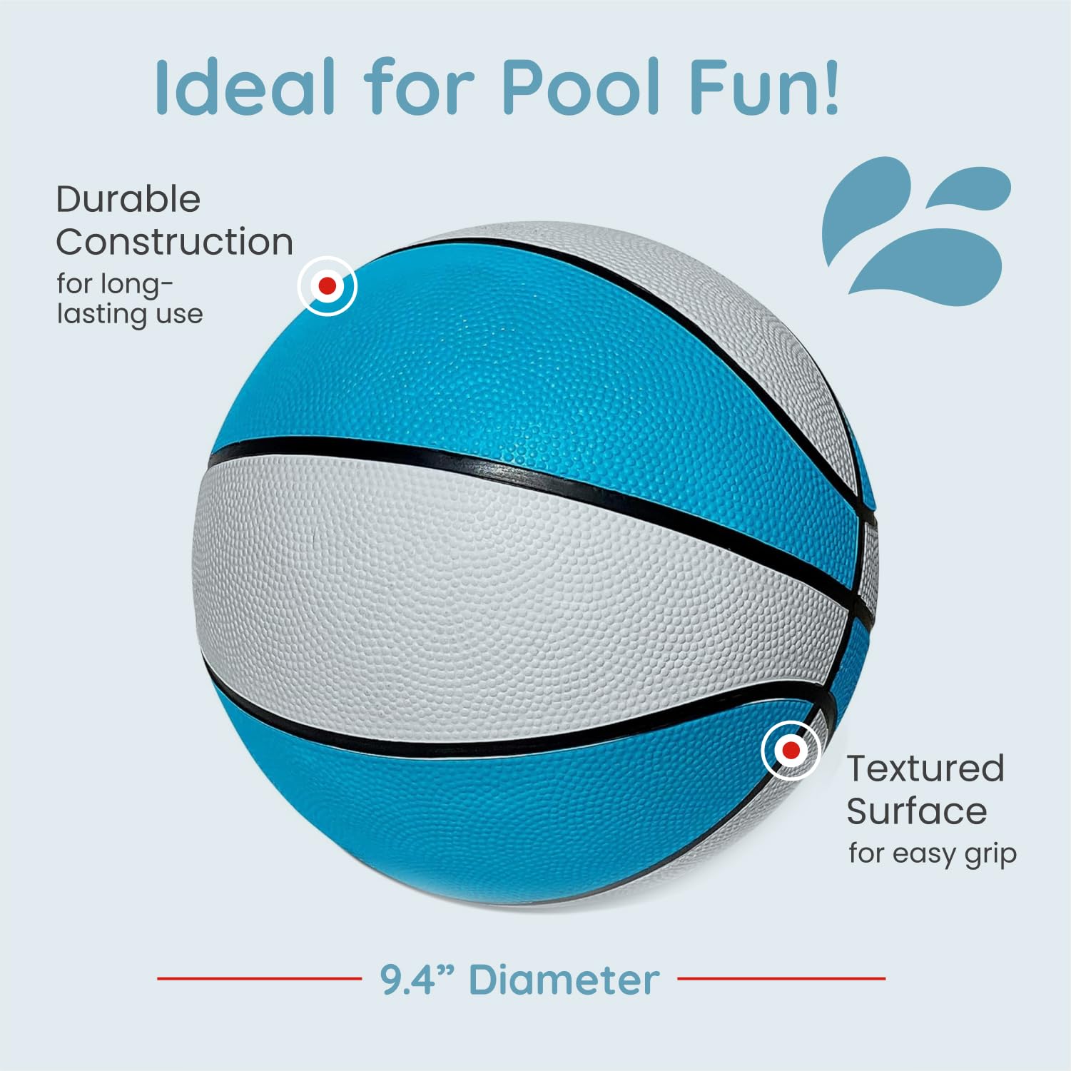 Snapklik.com : Botabee Official Size Pool Basketball - 9.4" Diameter ...