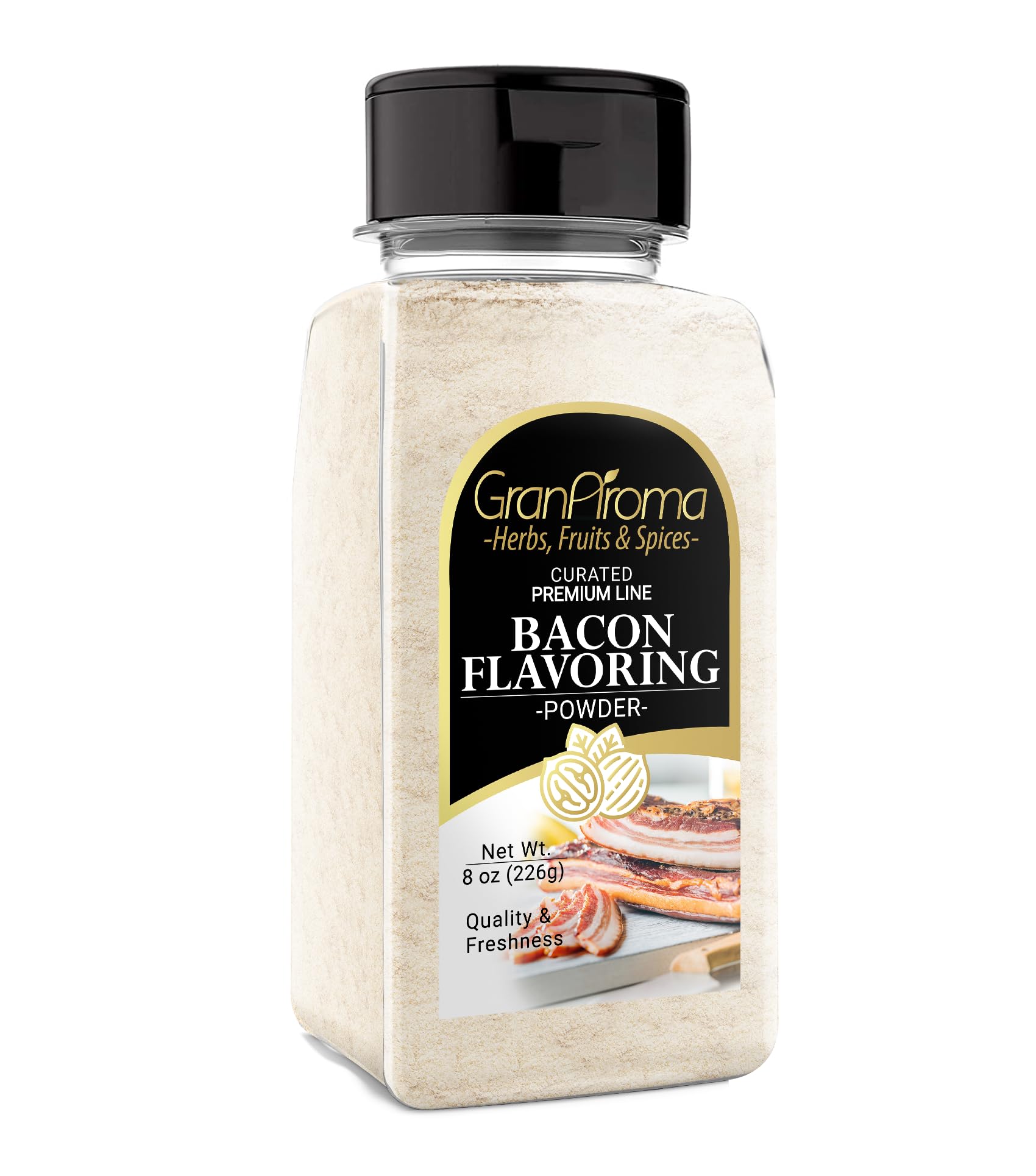 Amazon.com : GranAroma Bacon Flavoring, 8 oz, Powder, Chips & Popcorn ...