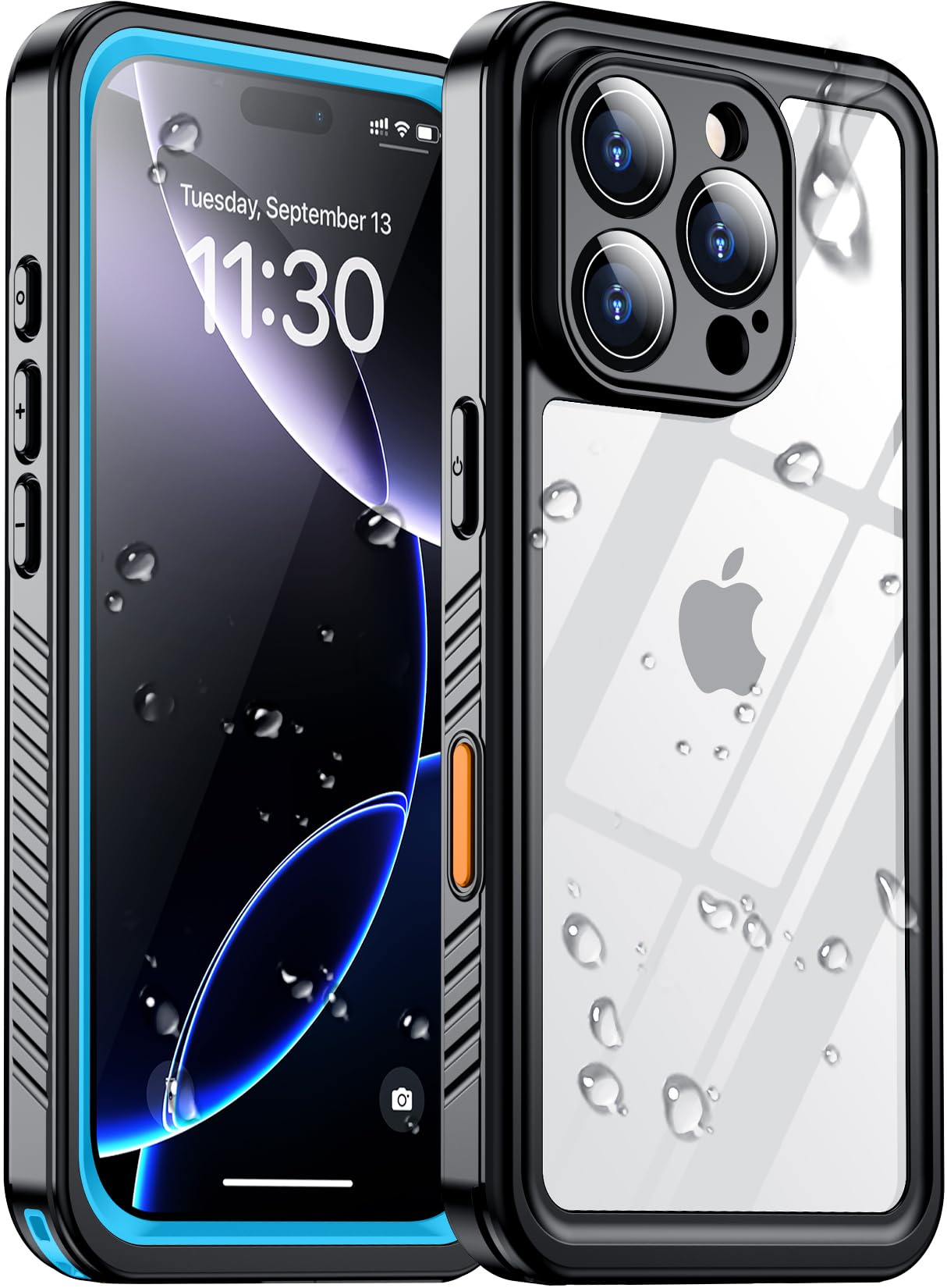 Amazon.com: Temdan Compatible with iPhone 16 Pro Case Waterproof, Built-in Screen & Camera ...