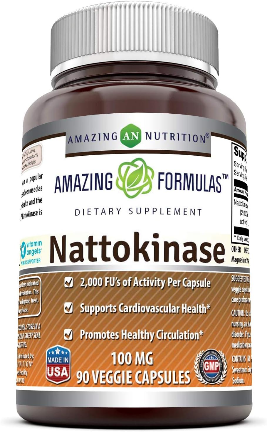 Amazon.com: Amazing Formulas Nattokinase Dietary Supplement 100mg, 90 ...