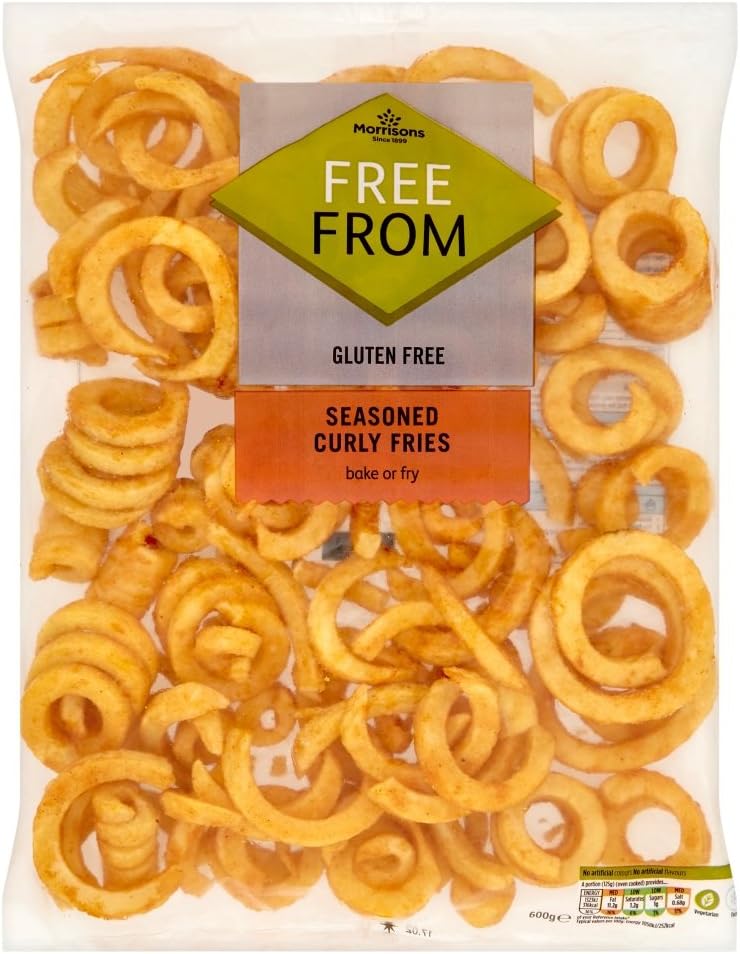 Morrisons Seasoned Curly Fries, 600g (Frozen) : Amazon.co.uk: Grocery