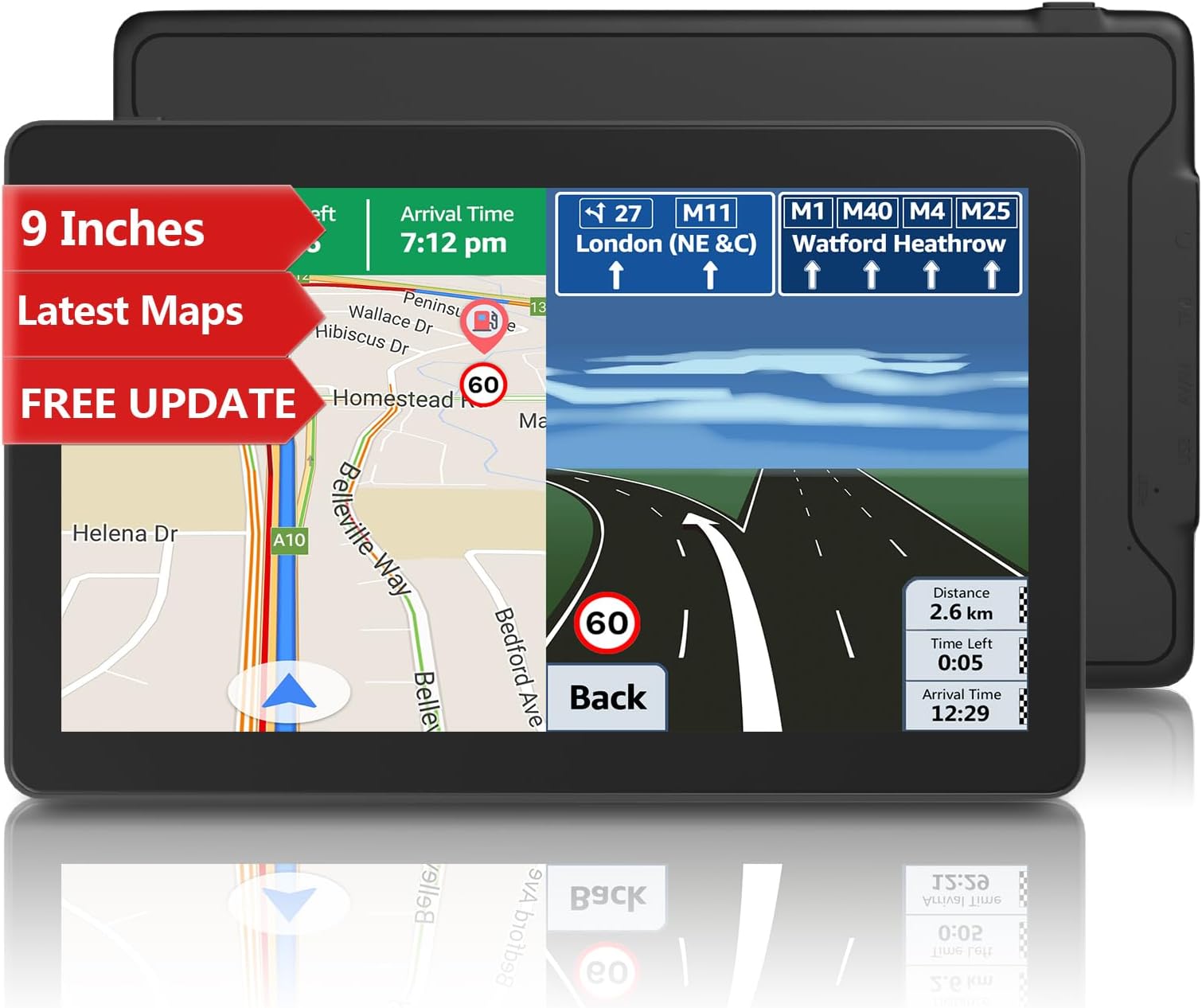 SAT NAV, TOUTBIEN GPS Navigation for Car Truck Motorhome 2.5D ...
