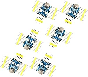 Amazon.com: 6 - Piece Set of RP2040 - Zero Boards: RP2040 Microcontroller - Based PICO ...