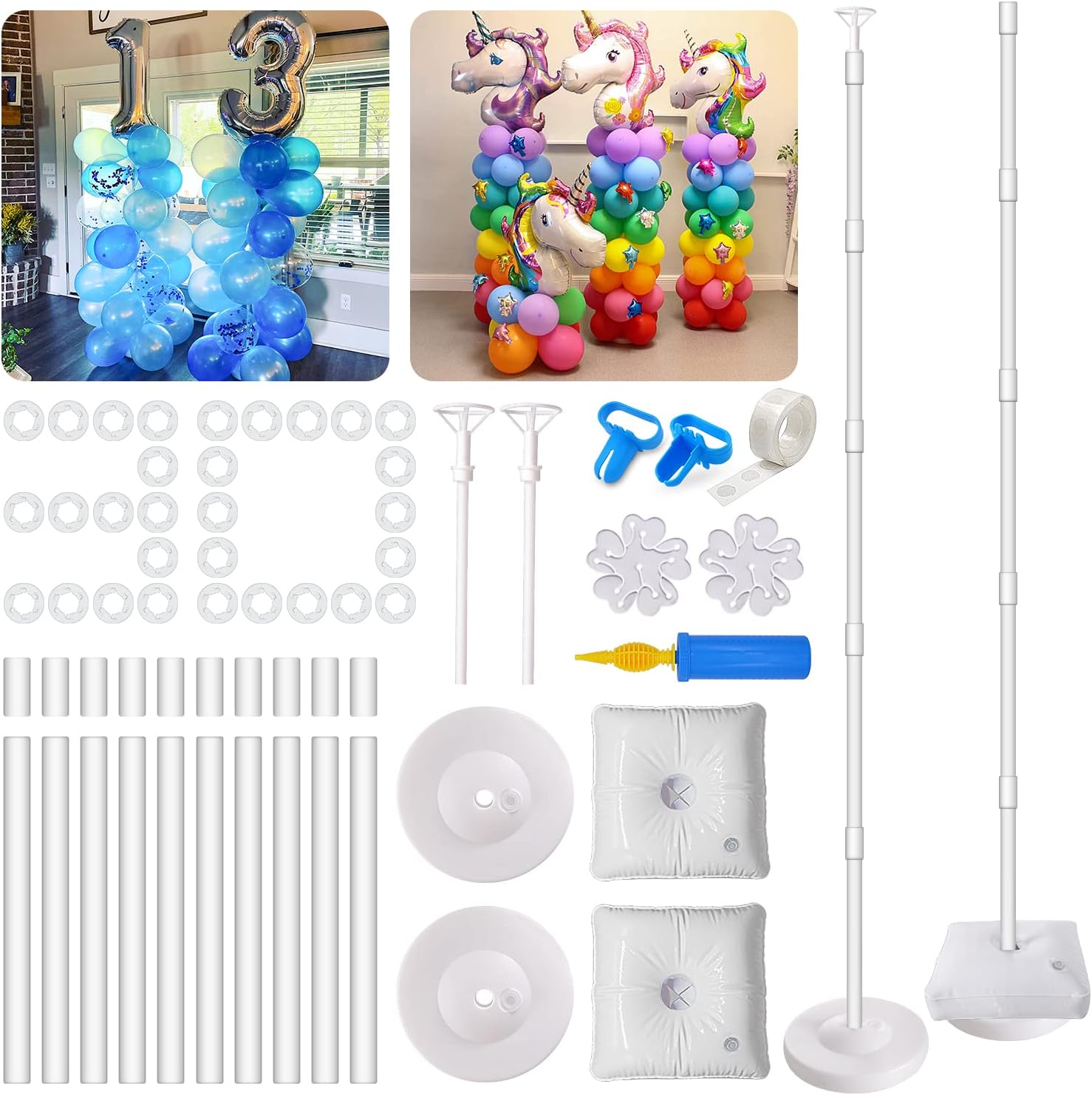 Amazon.com: IDAODAN 2 Set Balloon Column Kit for Kids, Balloon Column ...