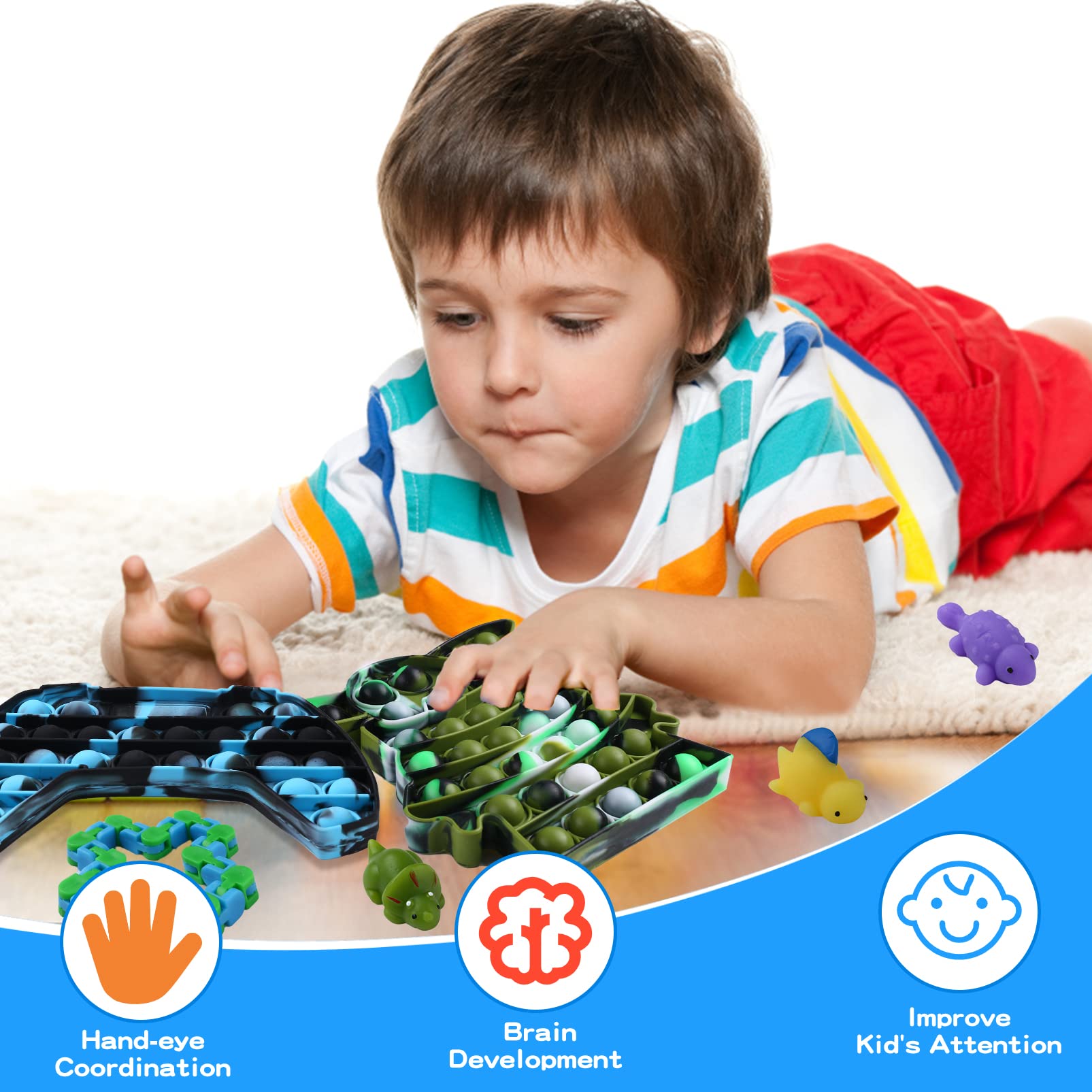 Pop 2022 Toy Packs Party It Favors Fidget Poppet Box Set Classroom Gift ...