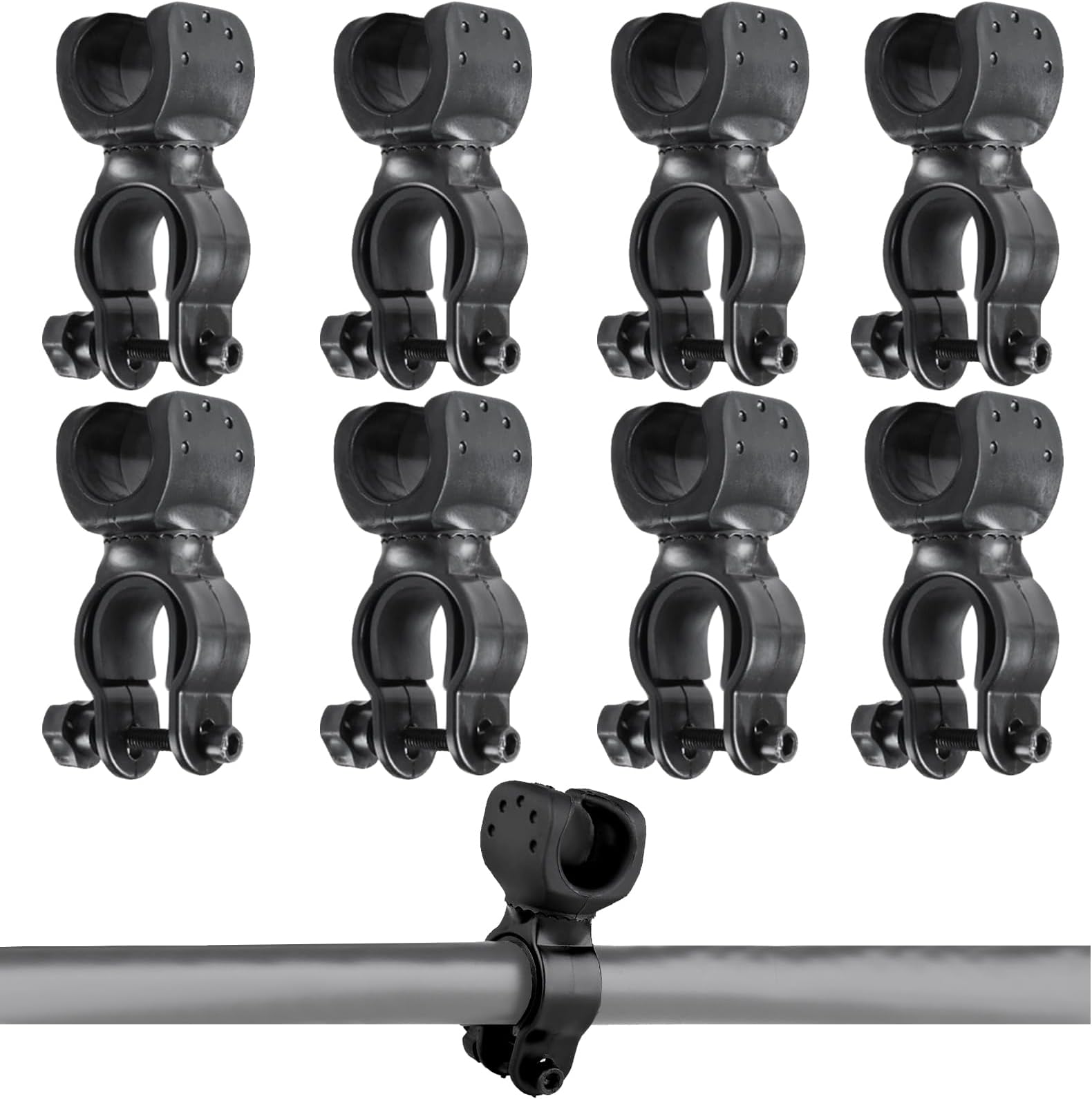 lcyen Walking Stick Holder 2-Pack - Universal Cane Holder for Mobility Scooter, Crutches ...