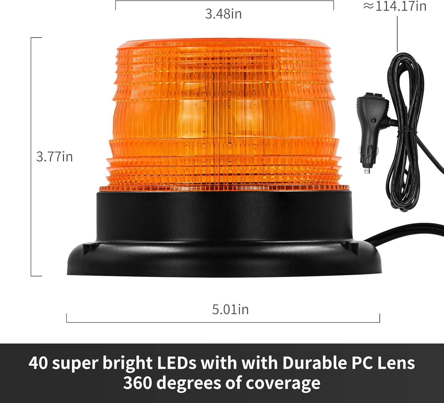 Paquete de 2 luces estroboscópicas para camiones, 40 luces LED de ...