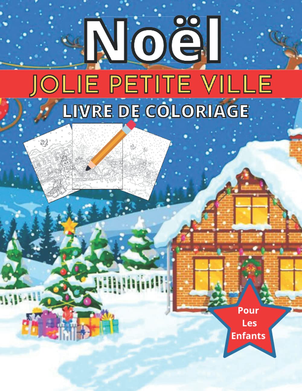 Buy Jolie etite Ville Noël Livre De Coloriage Pour Les Enfants ...