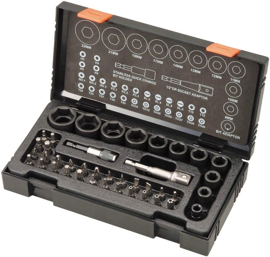 Amazon.com: HITACHI 752500 45 Piece Impact Socket and Bit Set, Green ...