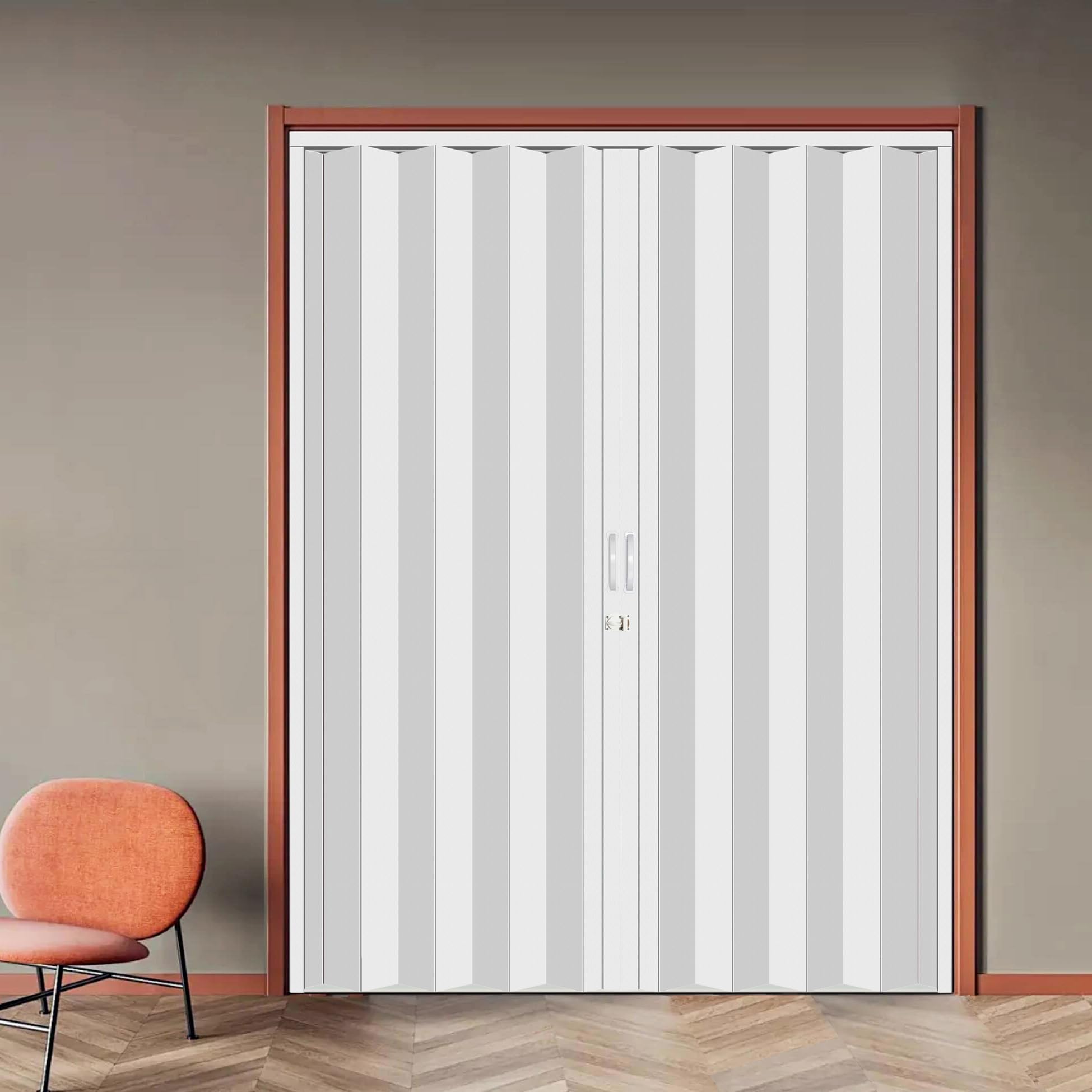 Foldable Pvc 42"x96" PVC Accordion Door – Space-Saving Foldable Room ...