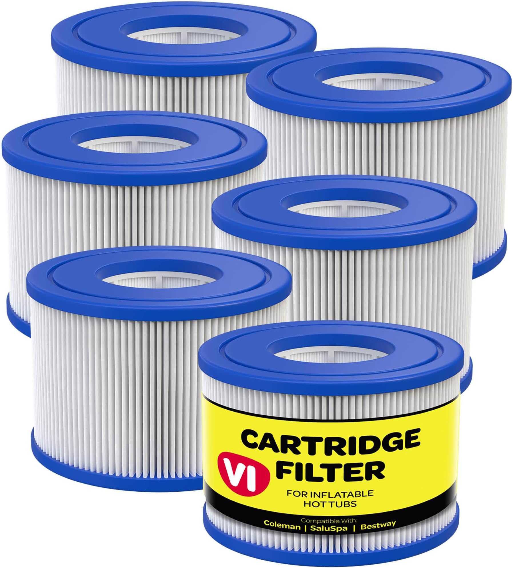 Amazon.com : KGC Type VI Hot Tub Spa Filters Compatible with Coleman ...
