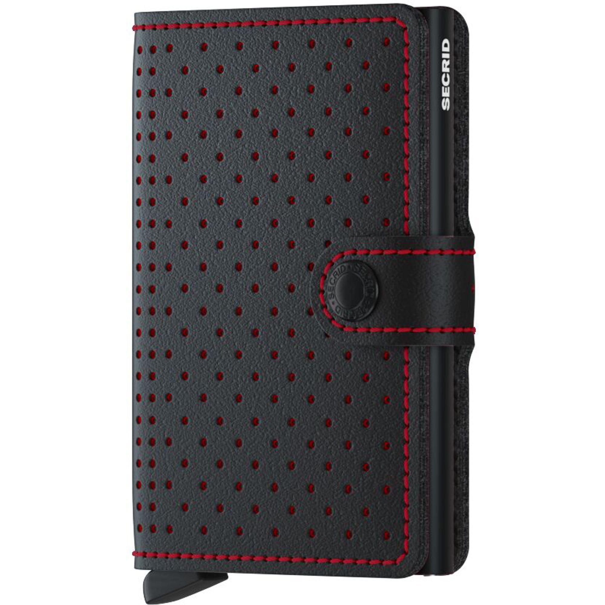 Secrid Mini wallet Perforated Black-Red, Black/White, One Size, Modern ...