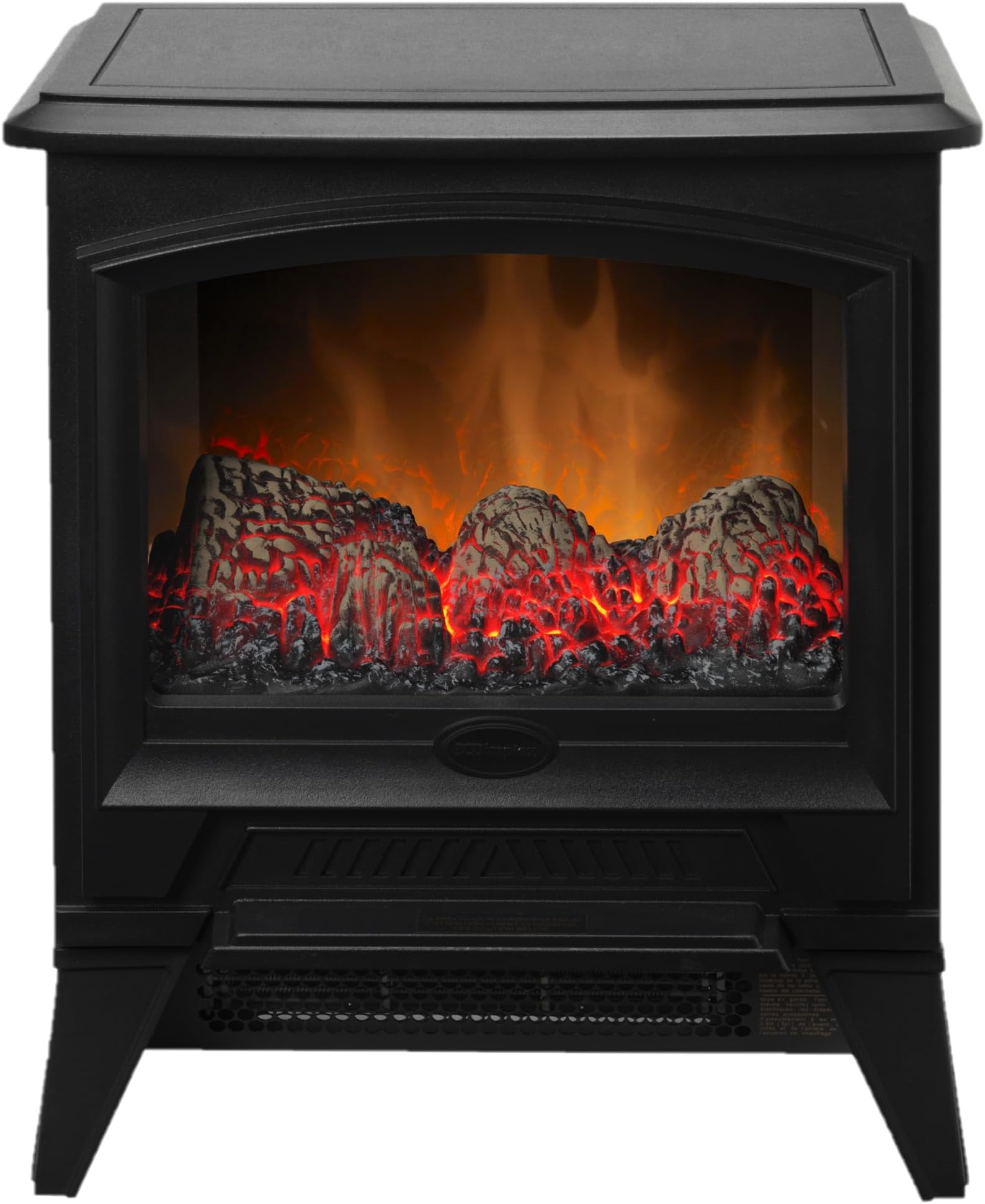 Dimplex Club Optiflame Electric Stove, Matt Black Free Standing ...